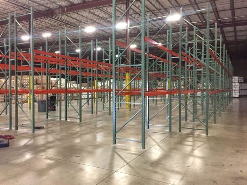 Used Teardrop Pallet Racking 42”D x 16’H x 3” x 3” - UPR