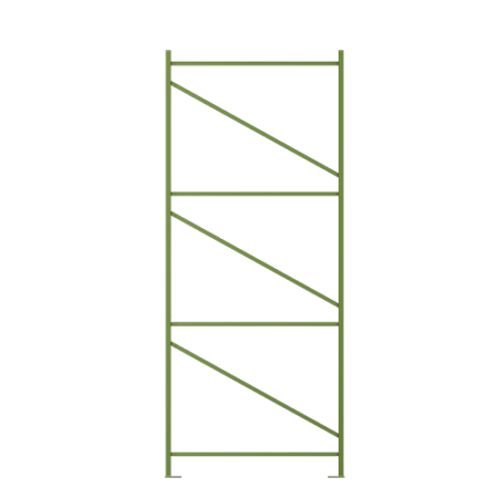 Wire Decking 42" Universal Double Waterfall 3 Channel - UPRUPR