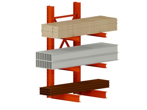 Light Duty Single Sided Cantilever Rack Upright - UPR
